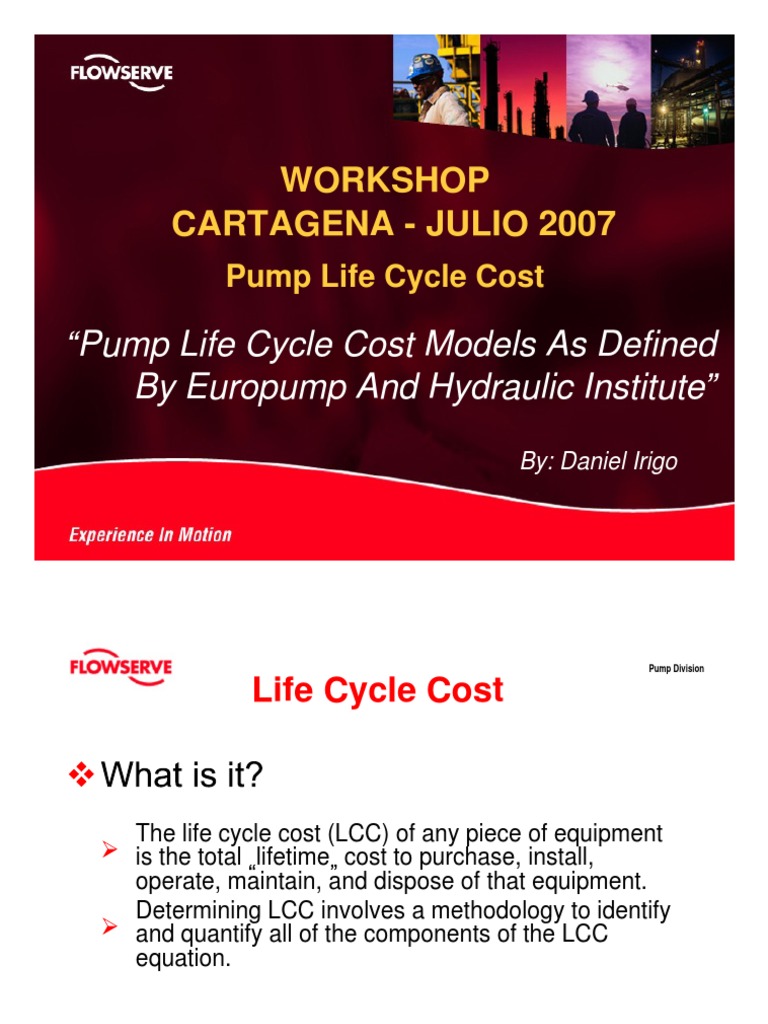 Pump Life Cycle Cost Analysis | PDF | Pump | Life Cycle Assessment
