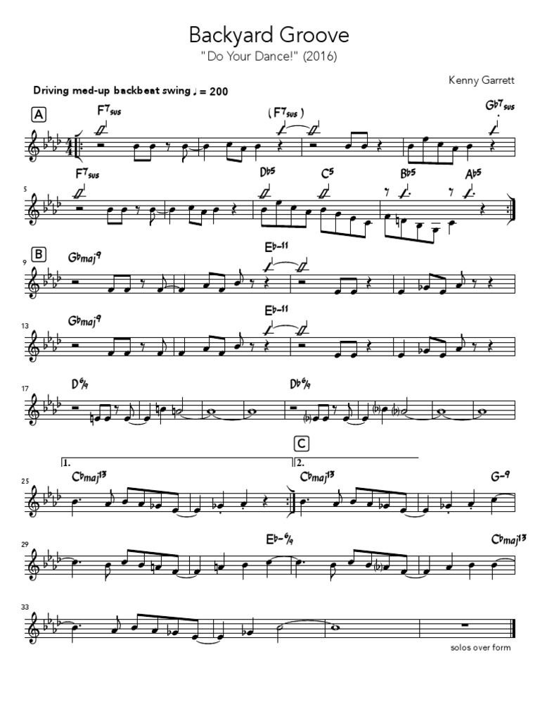 Backyard Groove (Garrett) | PDF
