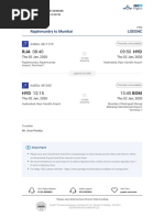 Sample IndiGo Ticket | PDF