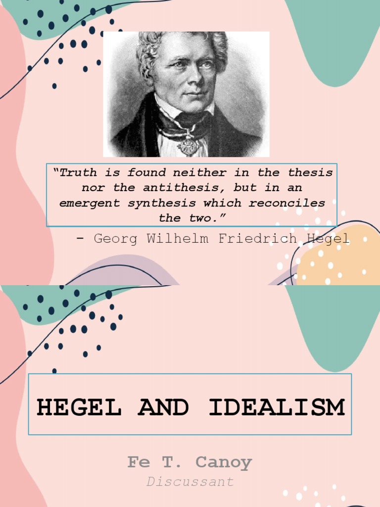 Hegel's Philosophy of Synthesis and Dialectic | PDF | Georg Wilhelm ...