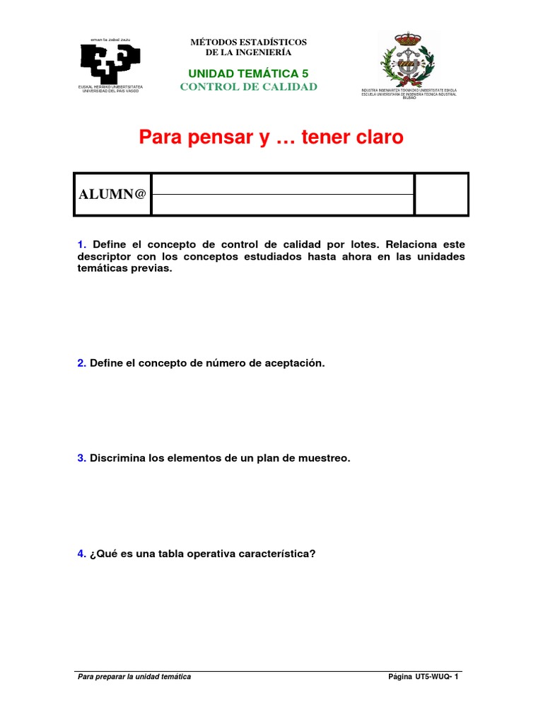 Ejercicios UT5 | PDF | Probabilidad | Muestreo (Estadísticas)