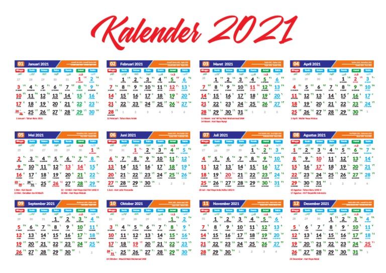 Kalender 2021 PDF | PDF