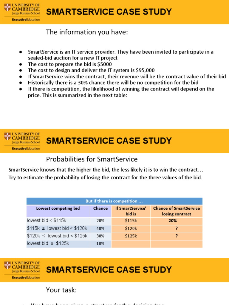 SmartService Bid Probability Analysis | PDF | Computers