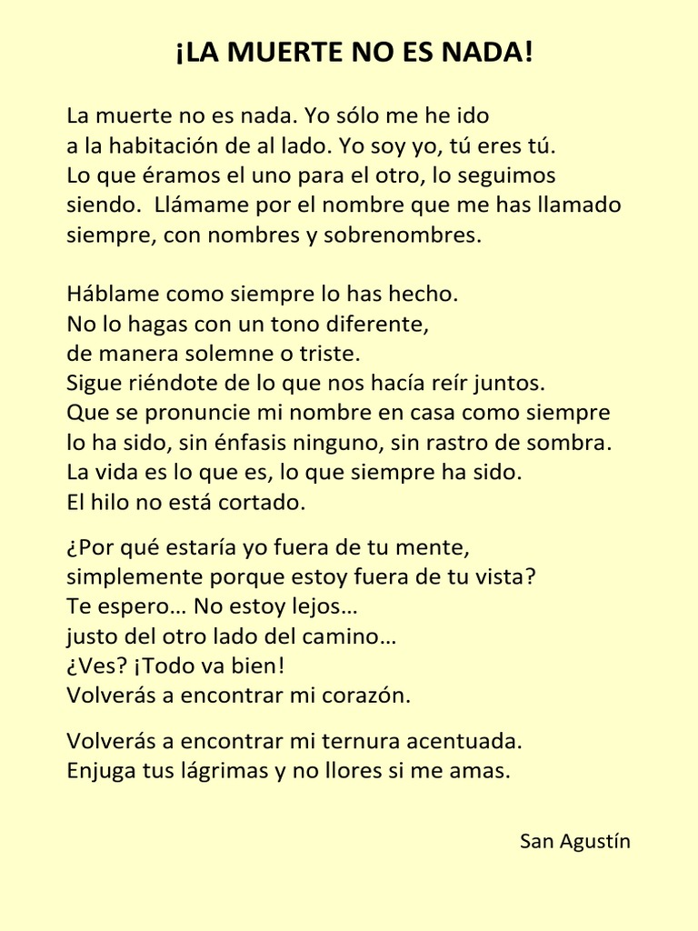 resucit-la-muerte-no-es-nada-san-agust-n-pdf