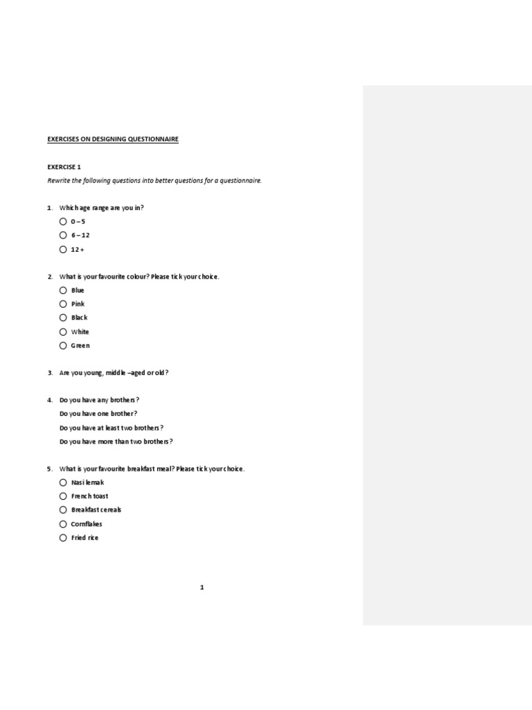 Homework 9 - Questionnaire Errors Analysis | PDF | Human Nature