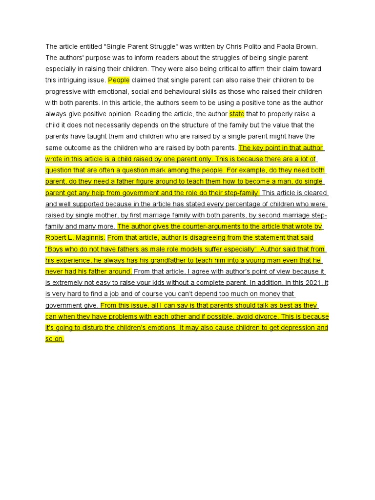 Article Argument Elc | PDF