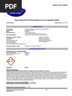 Vegetable Sanitizing - Control Sheet | PDF | Chemistry | Nature
