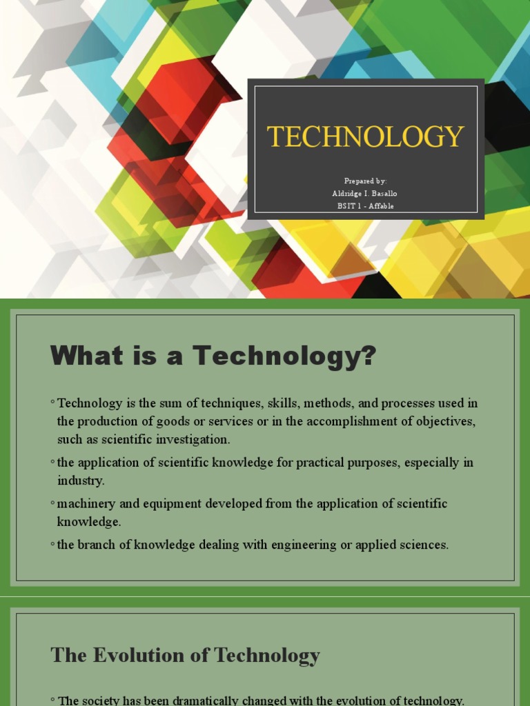 An Overview of Technology: Exploring Definitions, Evolution, Components ...