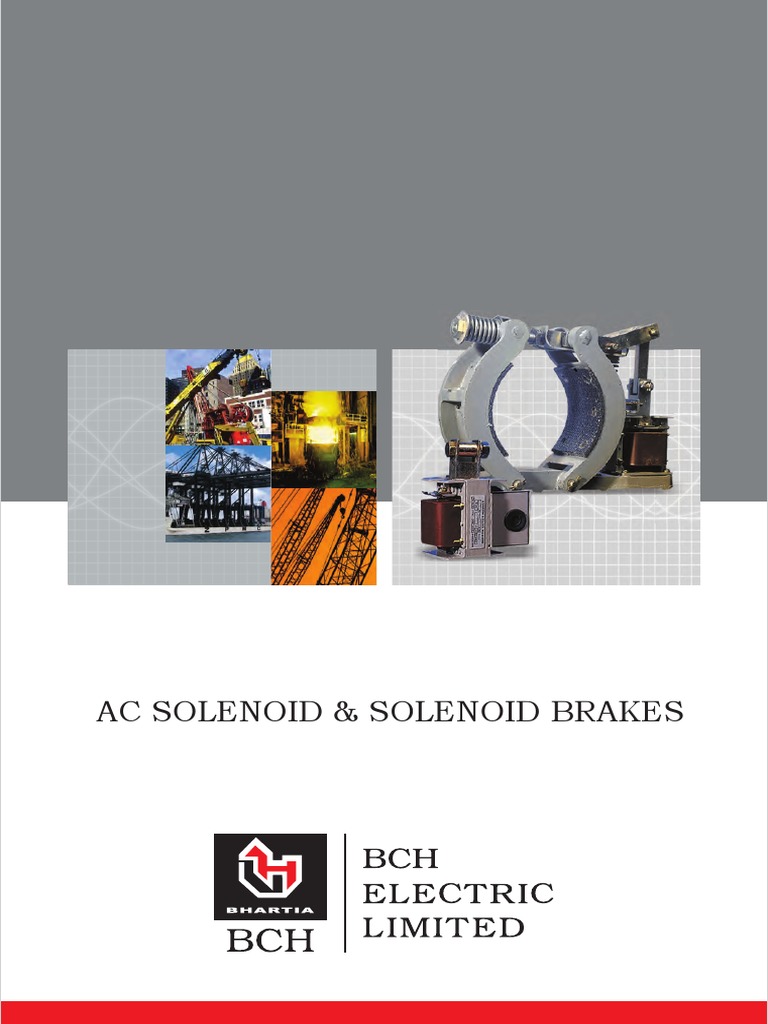 AC Solenoid Solenoid Brakes | PDF | Electric Motor | Brake