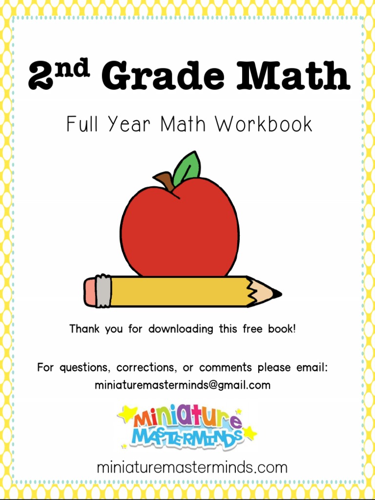 2 Grade Math: Full Year Math Workbook | PDF | Arithmetic | Teaching ...