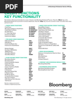 Bloomberg Cheat Sheet | PDF | Credit Default Swap | Foreign Exchange Market