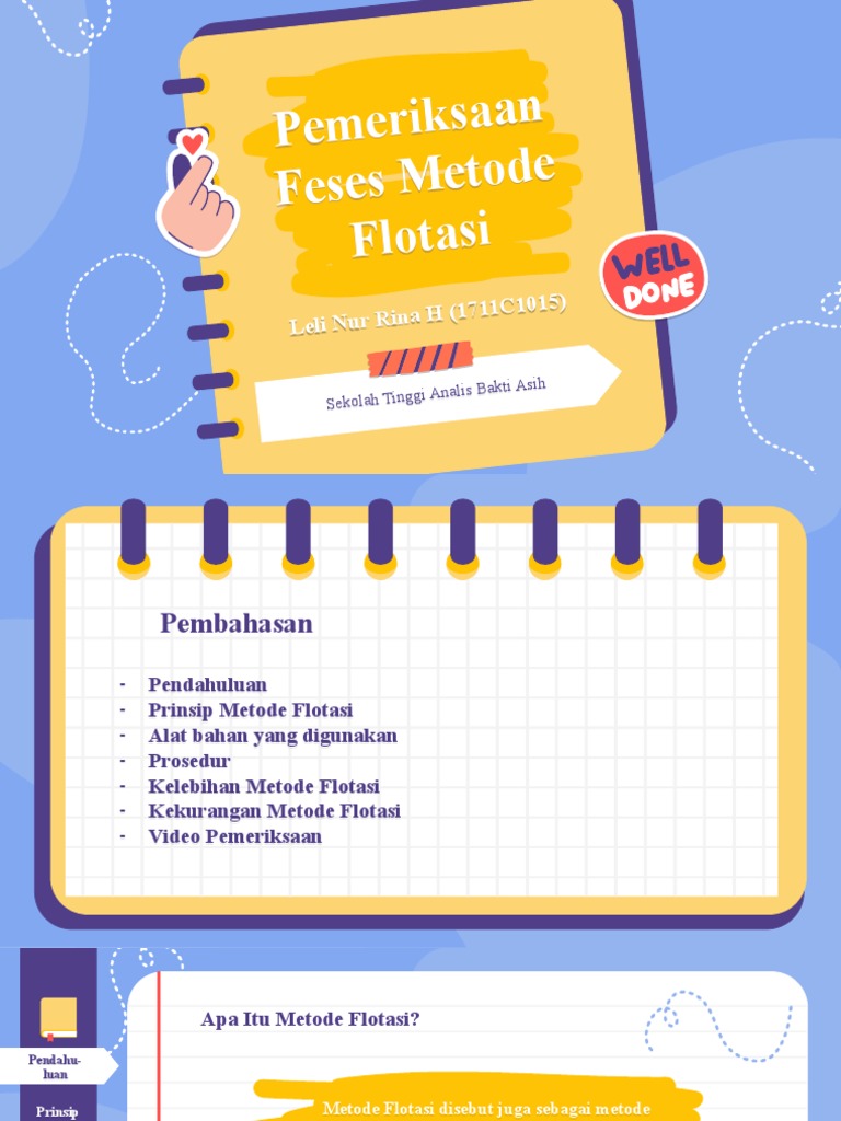 Pemeriksaan Feses Metode Flotasi | PDF