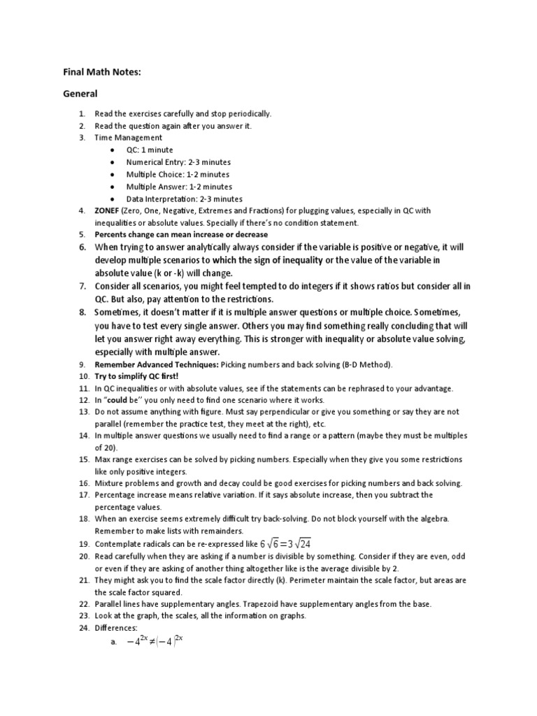 Math GRE | PDF | Numbers | Area