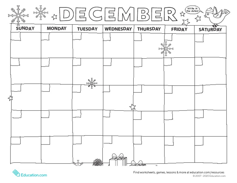 Create Calendar December | PDF