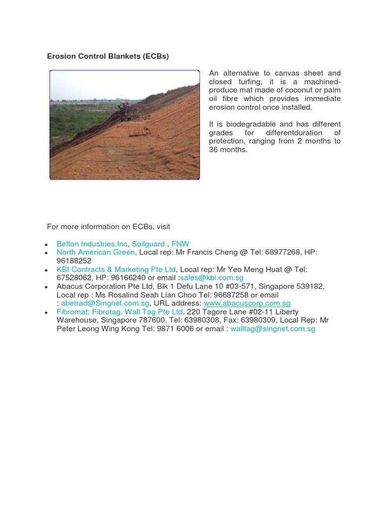 Erosion Control Solutions Guide | PDF
