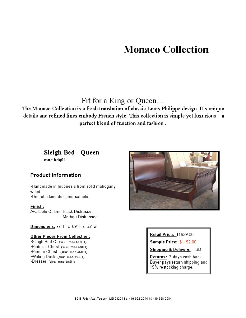 Monaco Collection | PDF | Chest Of Drawers | Home