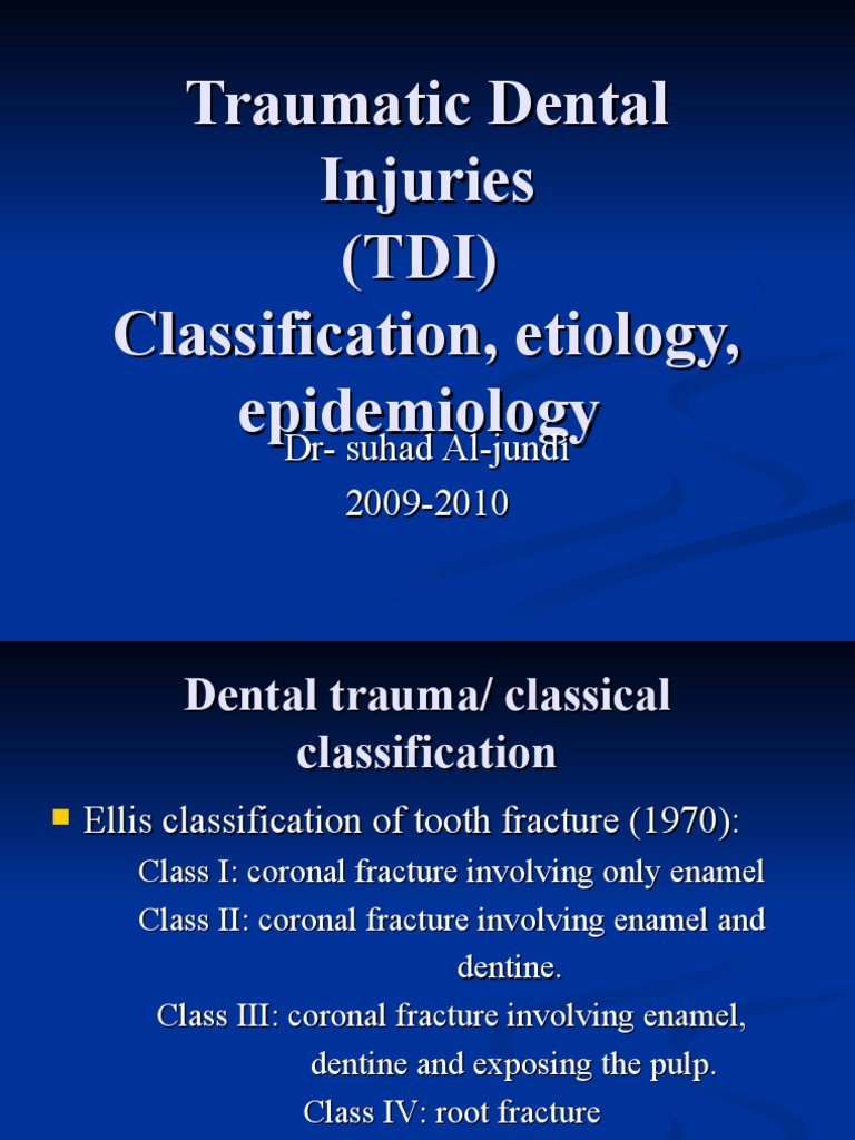 TDI Classification and Treatment Guidelines | PDF | Mouth | Dentistry
