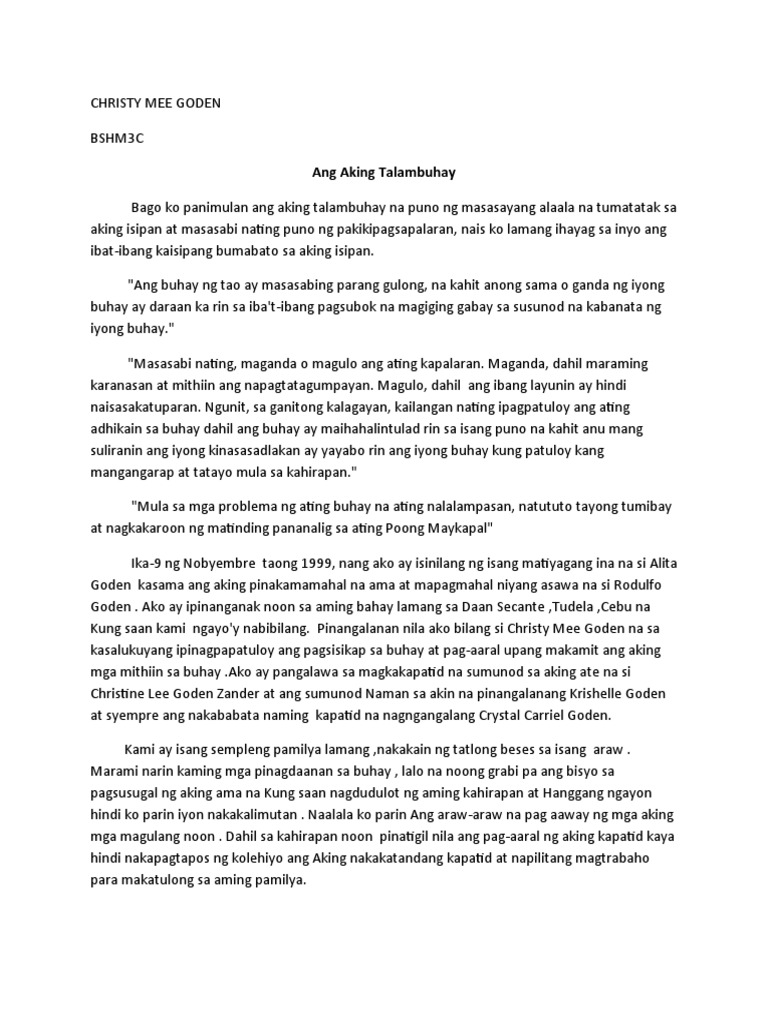Talambuhay | PDF