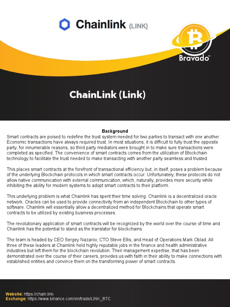 ChainLink Analysis | PDF | Information Technology | Business