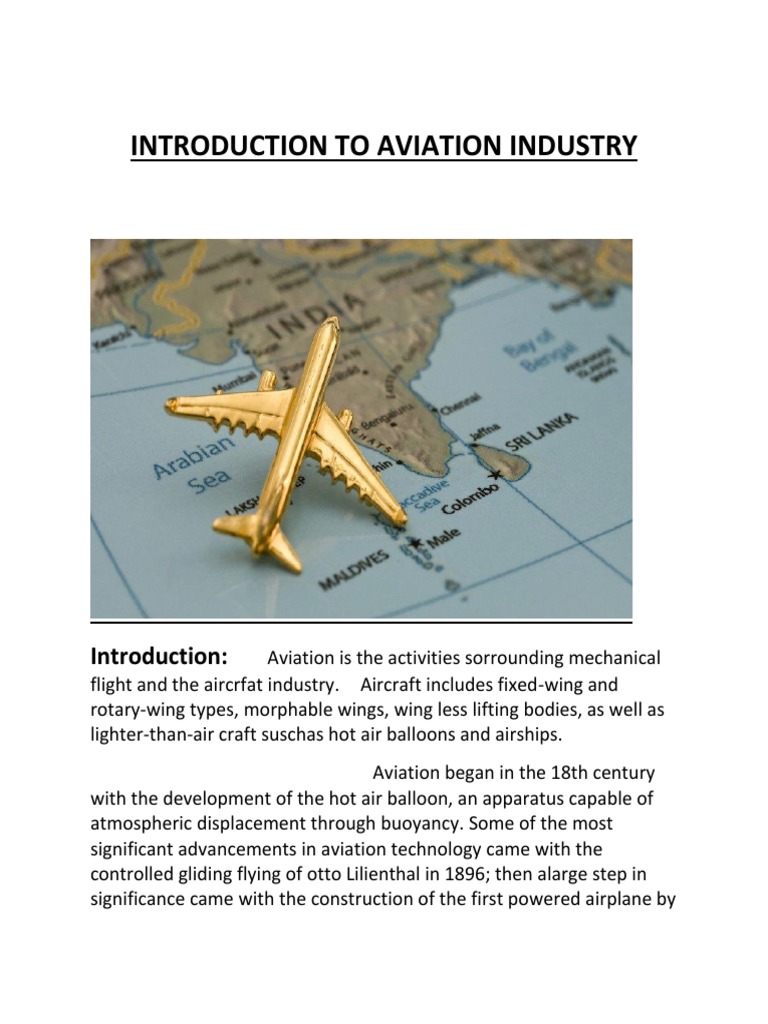 Introduction To Aviation Industry PDF | PDF | Aviation | Air Traffic ...