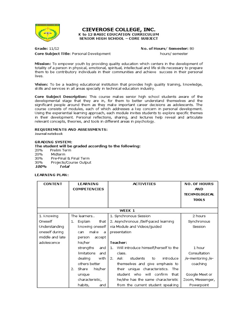 Cieverose College, Inc.: Technological Tools | PDF | Stress (Biology ...