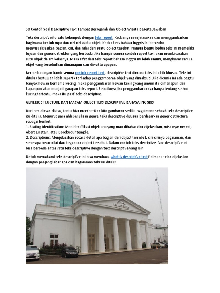 Descriptive Text 50 Soal Dan Jawaban | PDF