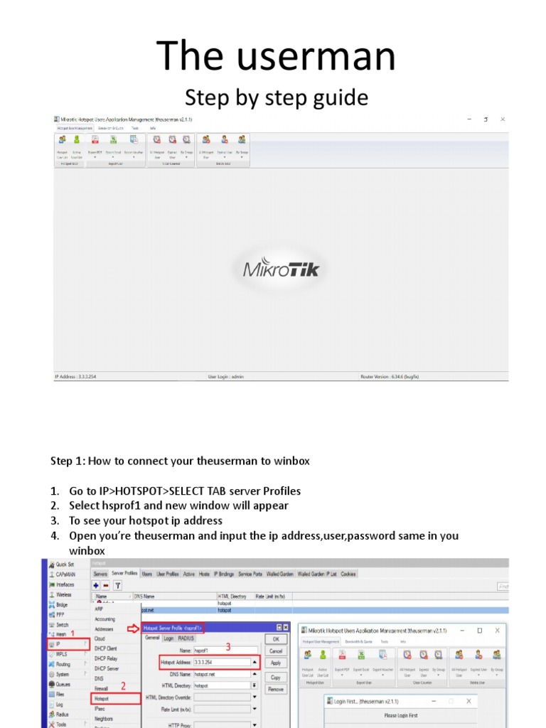 The Userman: Step by Step Guide | PDF | Computers