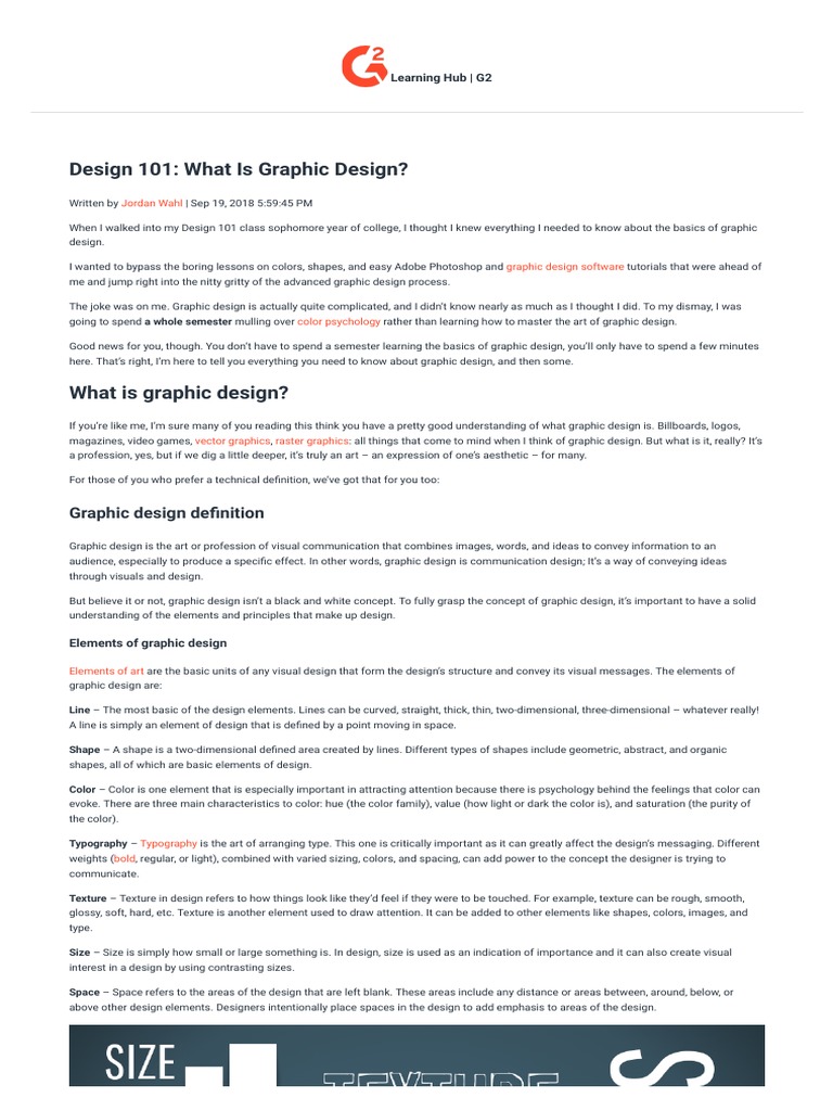 Graphic Design 101: Basics Explained | PDF | Graphic Design | User ...