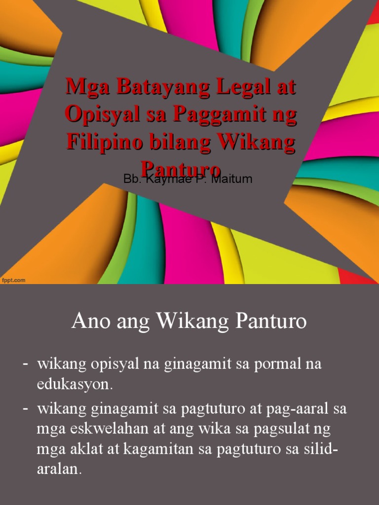 Wikang Panturo