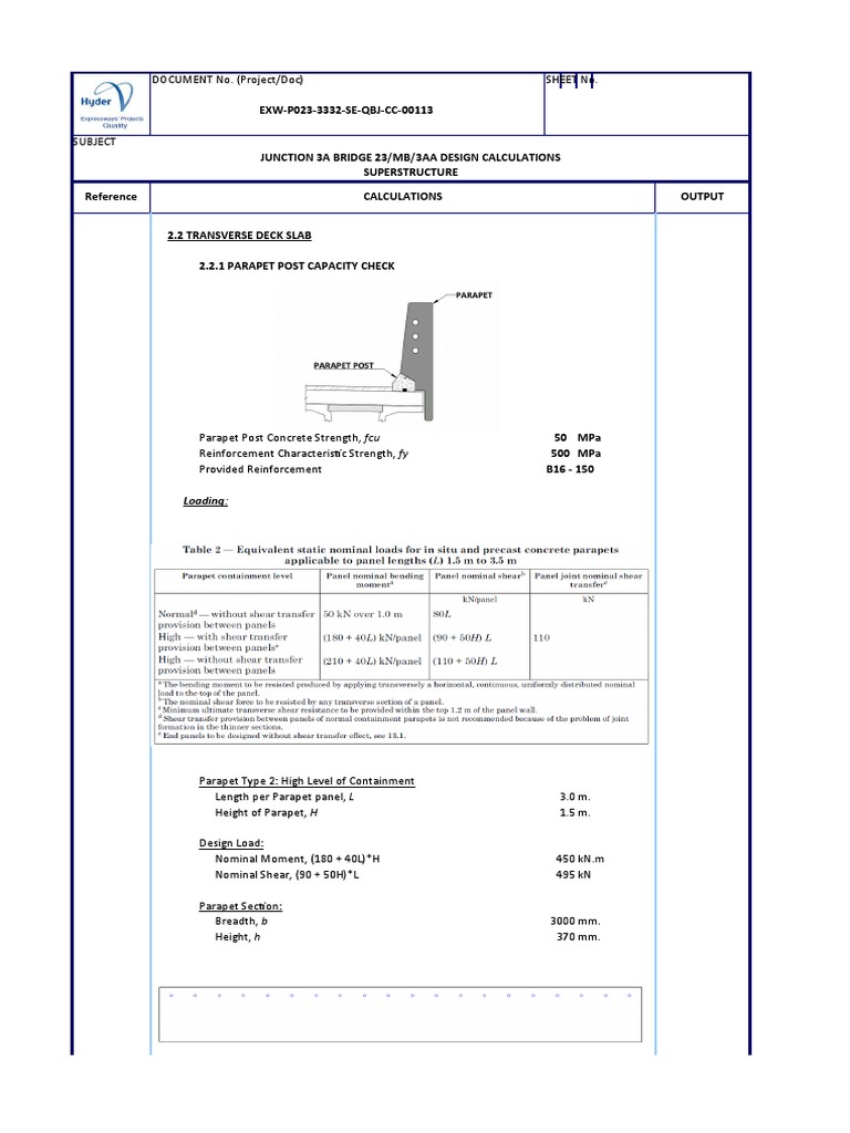 Parapet Capacity | PDF | Economic Sectors | Structural Engineering