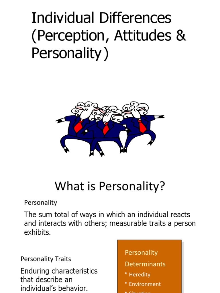 Individual Differences (Perception, Attitudes & Personality) | PDF | Id | Extraversion And ...