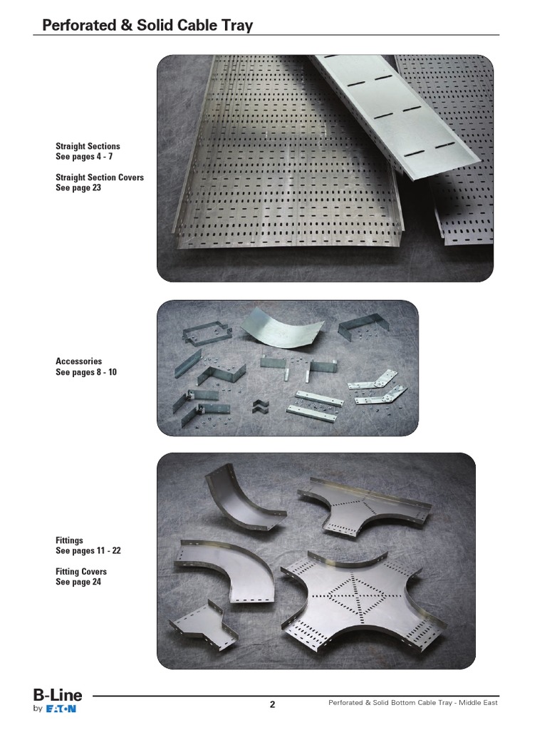 Perforated Tray Catalog | PDF | Length | Engineering Tolerance