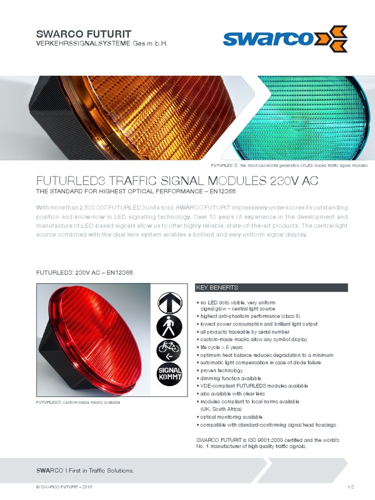 SWARCO FUTURIT - FUTURLED3 230 V English | Download Free PDF ...