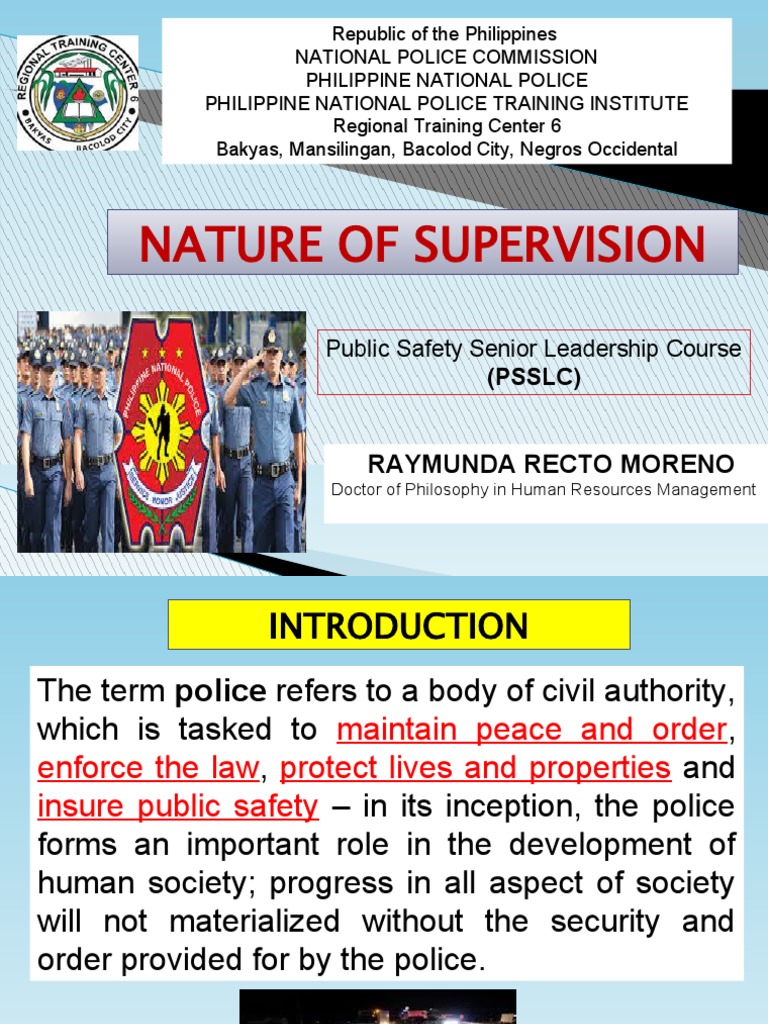 Promoting Community-Oriented Policing Through Effective Supervision and ...