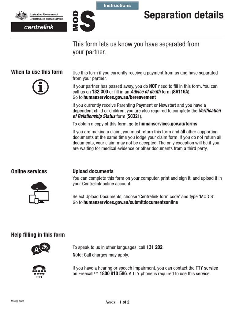Separation Details: This Form Lets Us Know You Have Separated From Your ...