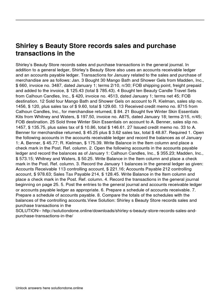 Solutiondone 2-402 | PDF | Accounts Payable | Business Economics