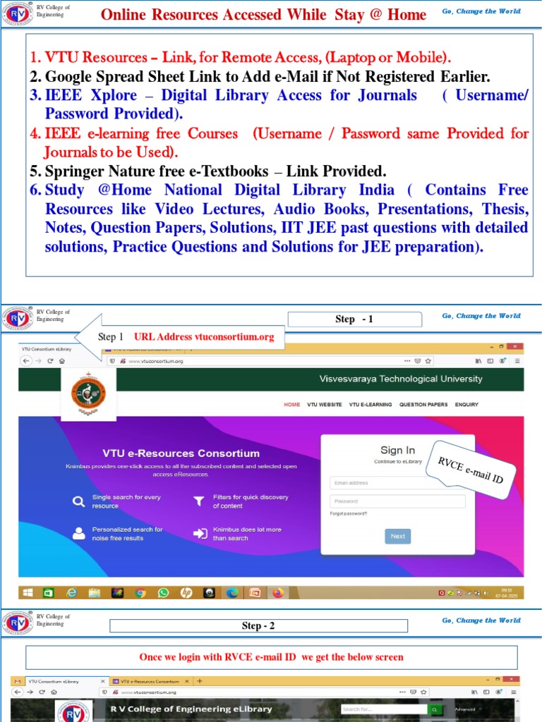 VTU e Resources 7 4 2020 PDF | PDF | Institute Of Electrical And ...