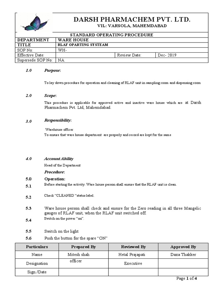Sop - RLAF | PDF | Nature