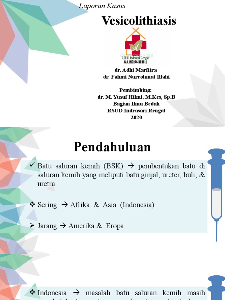 Penanganan Vesicolithiasis pada Pasien Urologi | PDF