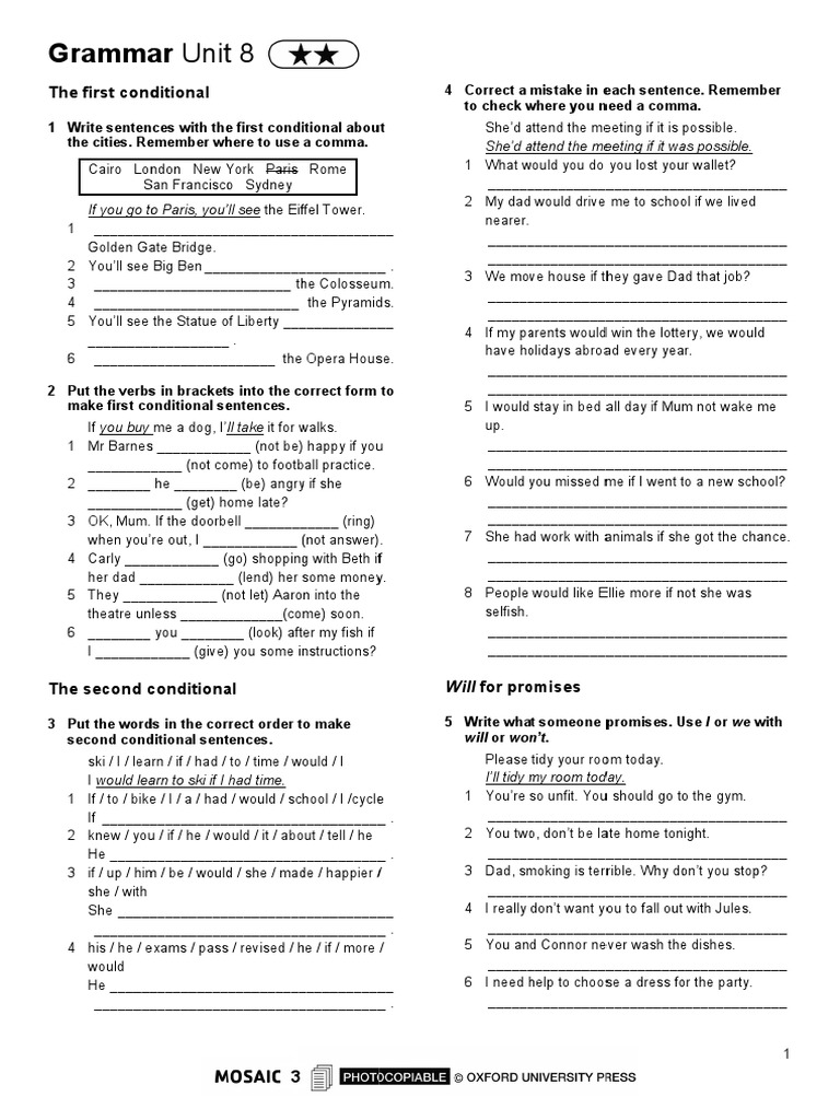 GR Ramma Ar Unit: The e First Cond Ditional | PDF | Linguistic Typology | Syntax
