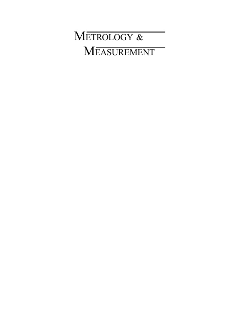 Anand K. Bewoor - Vinay A. Kulkarni - Metrology & measurement-McGraw-Hill Education (2009) PDF ...