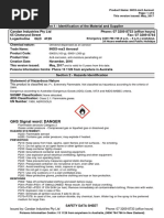 Weller Butane Gas Refill Safety Data Sheet | PDF | Dangerous Goods ...