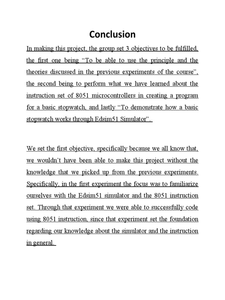 Conclusion | PDF | Experiment | Computer Science