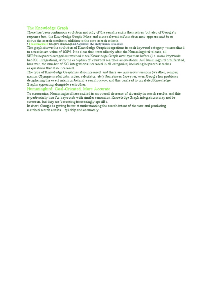 Evolution of Google Knowledge Graph | PDF