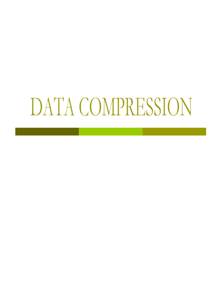Unit 5 - Data Compression | PDF | Data Compression | Video
