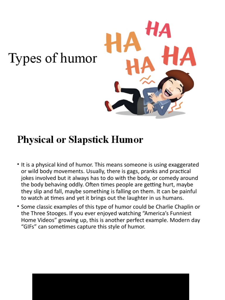 Types of Humor Explained | PDF | Humour | Word Play