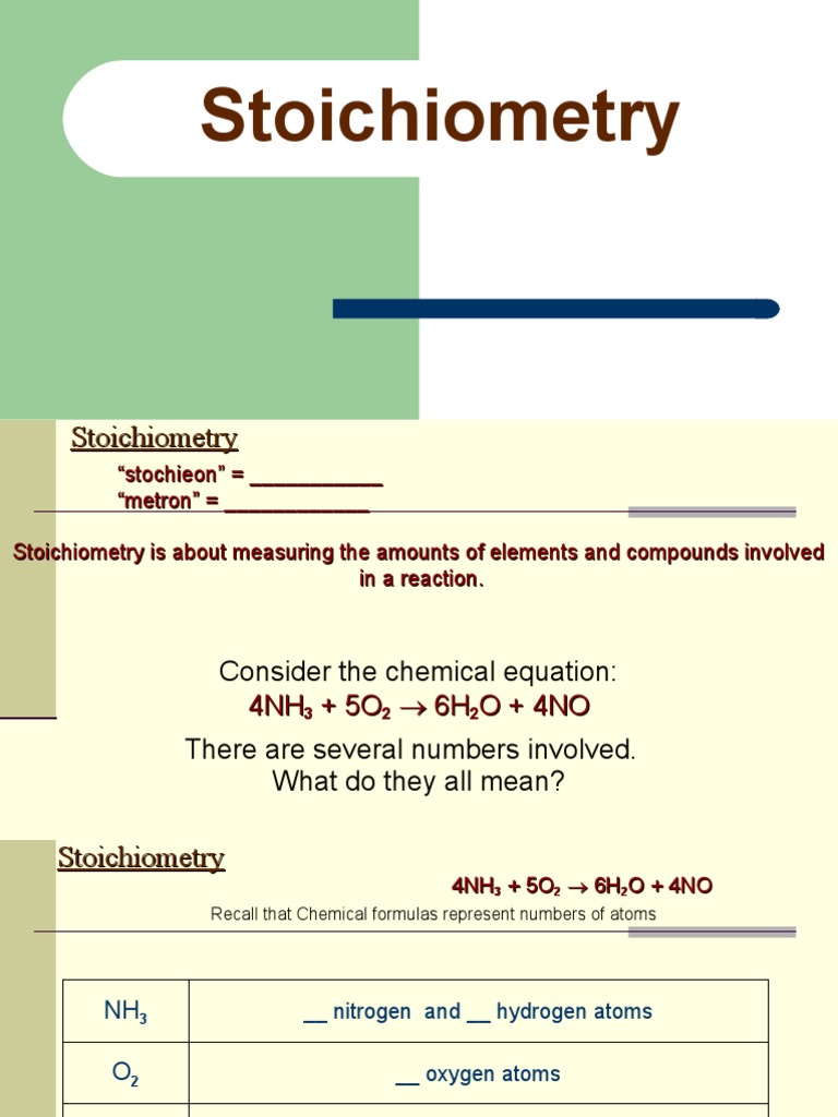Stoichiometric Conversions | PDF | Stoichiometry | Mole (Unit)