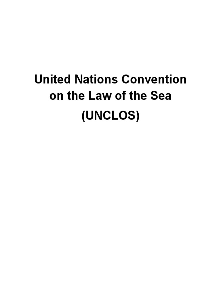Report Unclos | PDF | United Nations Convention On The Law Of The Sea ...