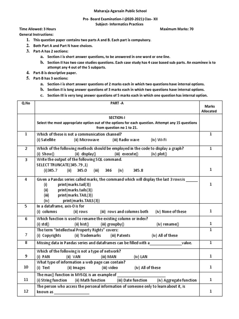 Ip Preboard 2020 | Download Free PDF | Computer Networking | Computer Network