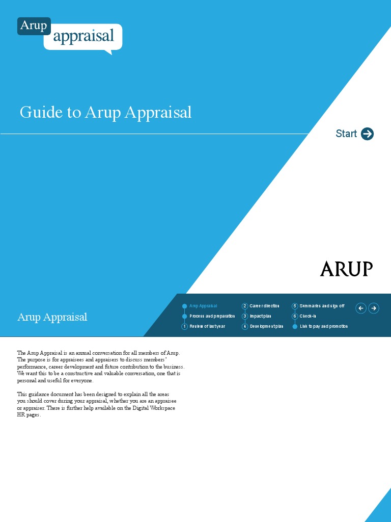 Arup Appraisal Guide | PDF | Performance Appraisal | Performance Indicator